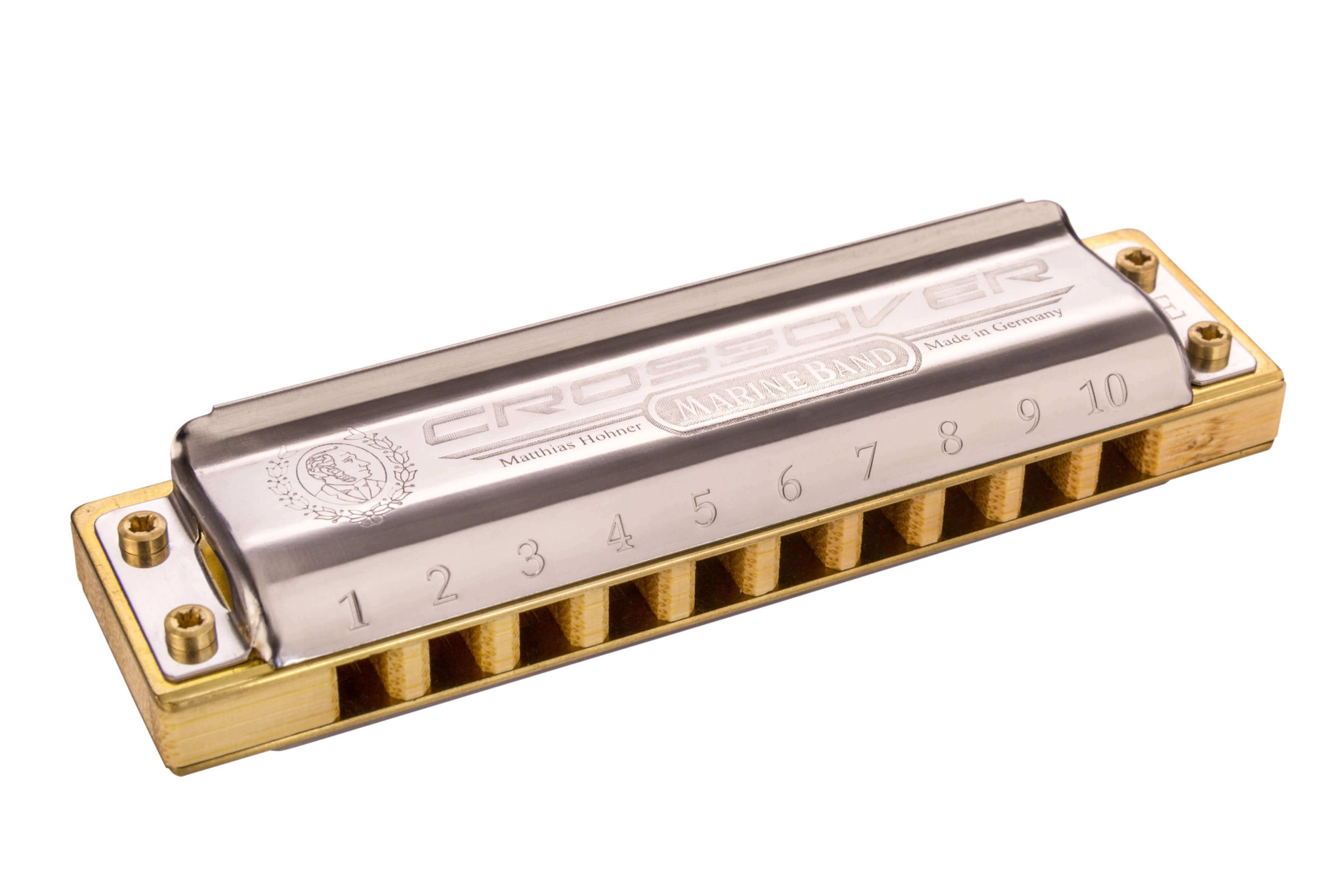 15-M2009016X, HOHNER MARINE BAND CROSSOVER HARMONICA, LACQUERED ...